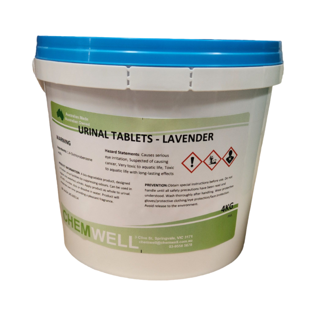 Chemwell Lavender Urinal Tablets 4KG – Janitorial Depot